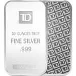 10 OZ Silver TD Bank Bar | Fine Gold Bullion